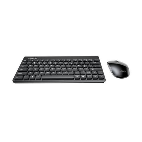 Jual ROBOT KM3000 Portable Mini Wireless Keyboard and Mouse Combo Black ...
