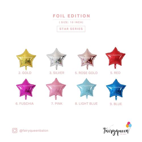 Jual Balon Foil – Star Bintang 10inch 25cm - Jakarta Barat ...