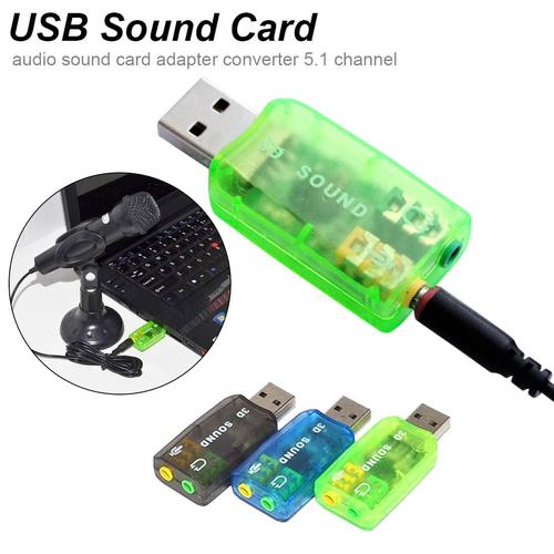 Jual USB Sound Card Audio Controller Virtual 5.1 Track Soundcard USB-51 ...