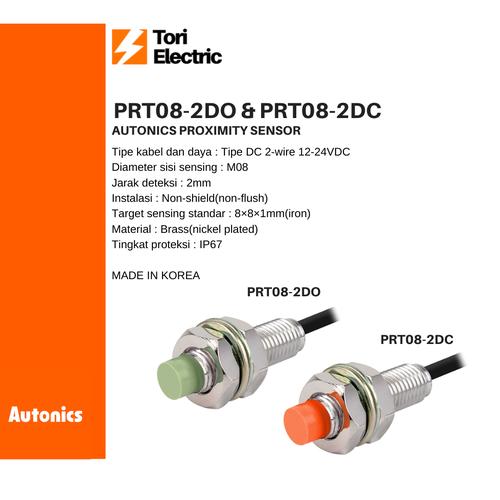 Jual AUTONICS PRT08-2DO PRT08-2DC Inductive Proximity Sensor 100% Ori ...