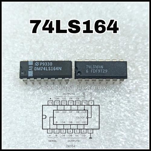 Jual ic TTL 74164 74LS164 Shif Reg DM74LS164AN 74LS164N Dip 14p - Kota Bandung - Putra Niaga ...