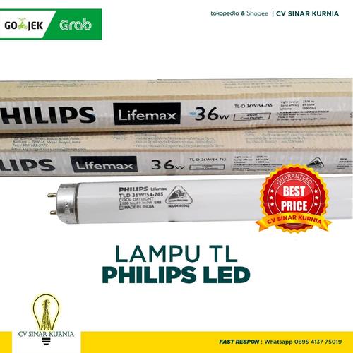 Jual Lampu NEON TL-D Philips Lifemax 36Watt, 36W, 36 Watt, 36 W - Kota Bandung - SINAR KURNIA ...