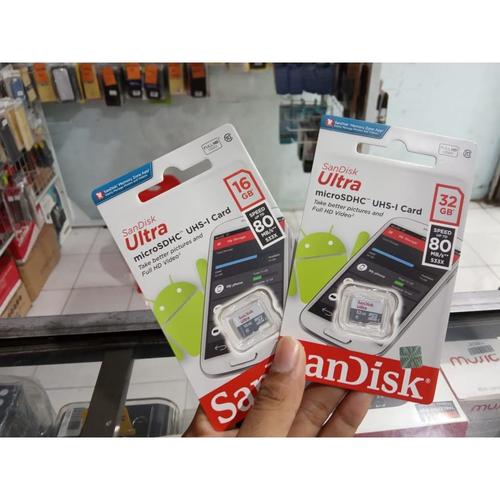 Jual MicroSD Sandisk 8gb 16gb 32gb 64GB 100Mbps Original Datascrip ...