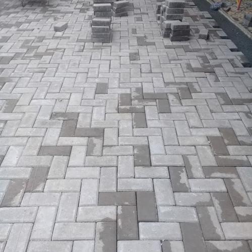 Jual paving block bata 10x20 abu dan merah 6cm dan 8cm - 8cm merah ...