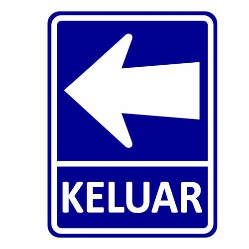 Promo Rambu Petunjuk Arah Kiri 45cm x 60cm Plat Alumunium - Kota ...