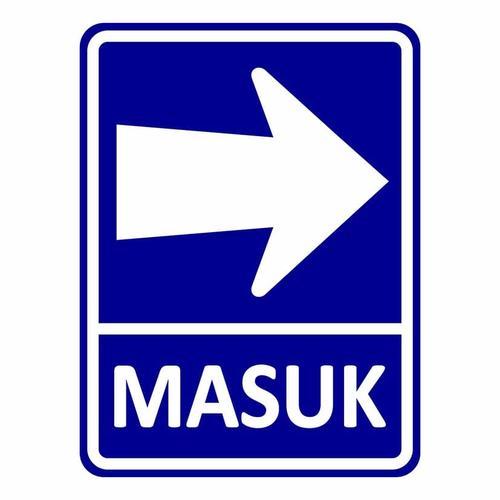 Promo Rambu Masuk Panah Kanan 45cm x 60cm Plat Alumunium - Kota Bandung ...