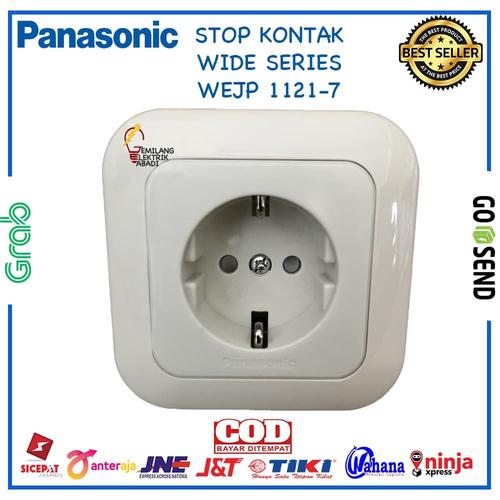 Jual STOP KONTAK PANASONIC CP WEJP 1121 WIDE SERIES DENGAN PENGAMAN ...