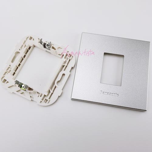 Jual Frame Panasonic 1Gang 1Device Silver Grey WESJ78019MWS - Kab ...