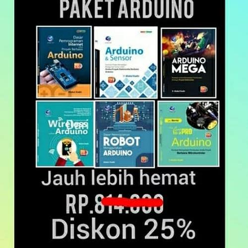 Jual buku paket arduino 6in1 arduino Mega sensor dan wireles arduino ...