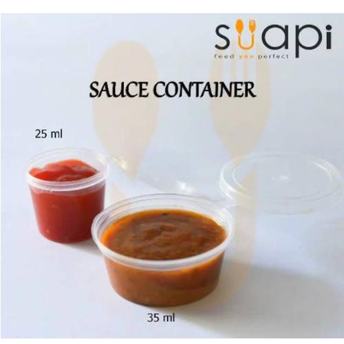Jual Saos Container Plastik 25ml SUAPI / Sauce Container / Cup Sambal ...