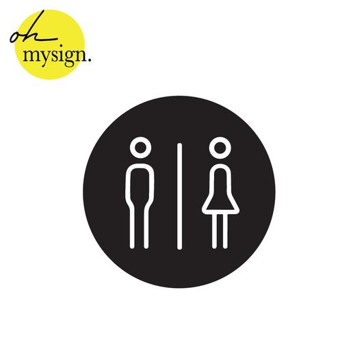 Jual TOILET SIGN ACRYLIC TIMBUL BULAT | SIGN AKRILIK TOILET - Jakarta ...