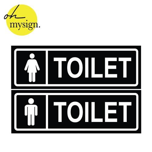 Jual SIGN TOILET WC AKRILIK 30X10 | SIGN TOILET TIMBUL AKRILIK KEREN ...