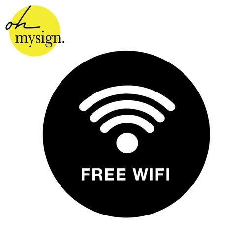 Jual Free Wifi | Sign Board Akrilik | Papan Tanda Wifi | Sign Label ...
