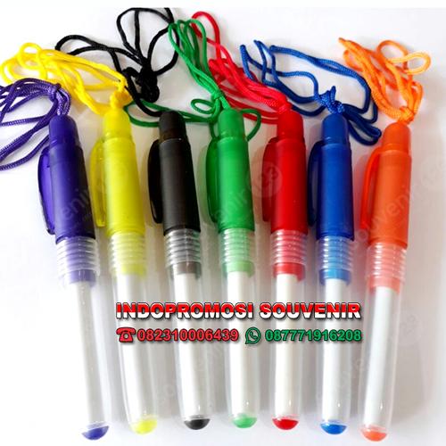 Jual pulpen plastik custom logo / pulpen boss tali - Putih - Jakarta ...
