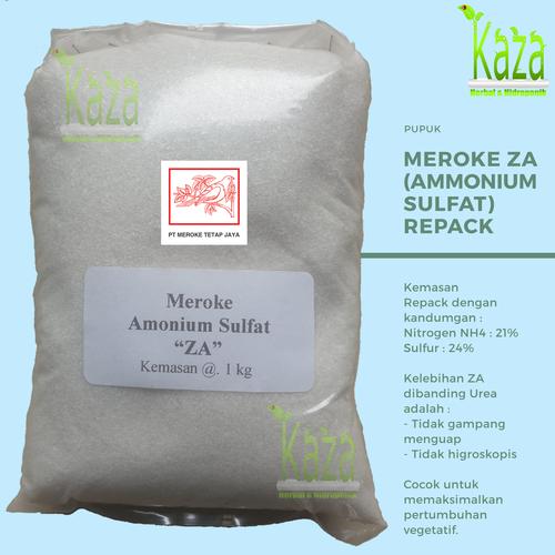 Jual Meroke ZA 1 kg Repack Pupuk Nitrogen Amonium Sulfat Ammonium ...