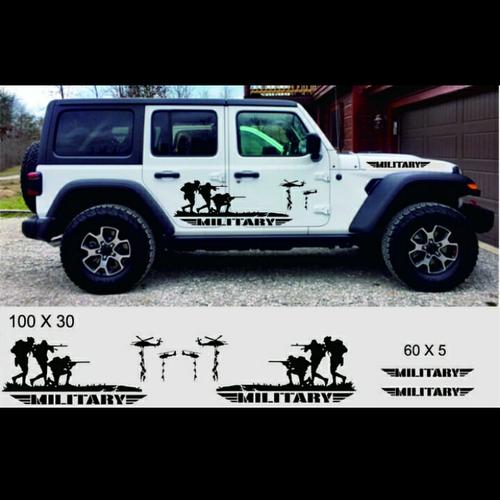 Jual Stiker Mobil Tentara Army Cutting Sticker Army Military Body ...