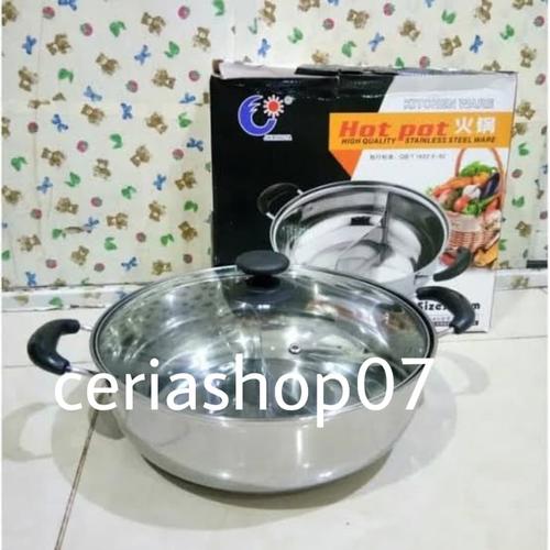 Jual panci suki /panci shabu / sekat 30cm stainless - Jakarta Barat ...