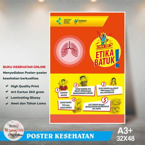 Jual Poster Kesehatan Etika Batuk - Laminating Glossy - Kab. Bogor ...