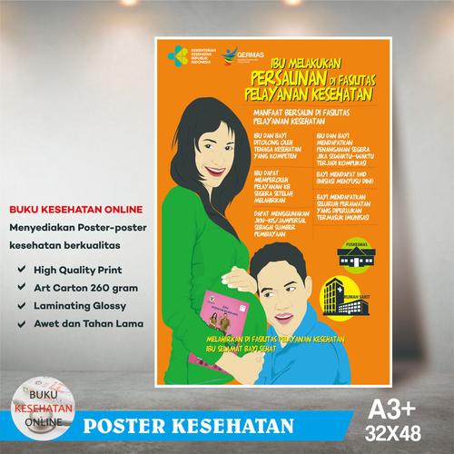 Jual Poster Kesehatan Persalinan di Fasilitas Kesehatan - Laminating ...