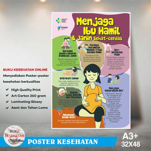 Jual Poster Kesehatan Ibu Hamil Janin Sehat Cerdas - Laminating Glossy ...