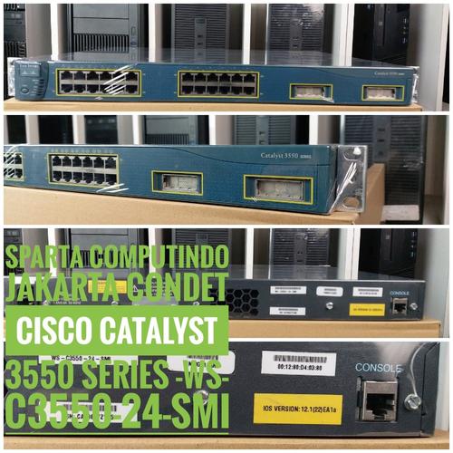 Jual Cisco Catalyst 3550 series -Ws-C3550-24-SMI 24 Port Garansi 3 ...