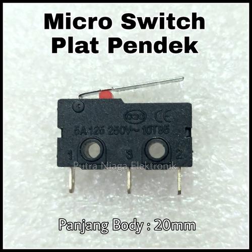 Jual Micro Limit Switch Plat Pendek / Saklar Mikro Body 20mm - Kota Bandung - Putra Niaga ...