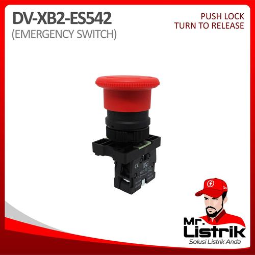 Jual EMERGENCY STOP 22MM PLASTIK XB2-E - PUSH LOCK TURN TO RELEASE ...