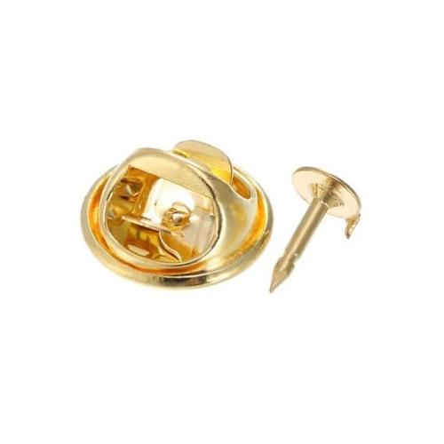 Jual Gold Butterfly Enamel Pin Clasp Clutch / Brooch Tie Tack Penjepit ...