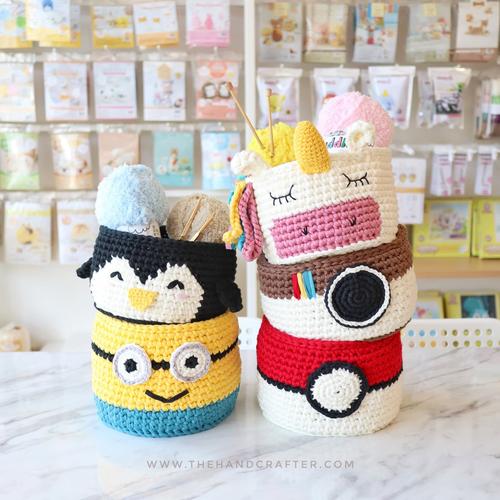 Jual DIY rajut crochet keranjang benang kaos - Pokeball - Jakarta Barat ...