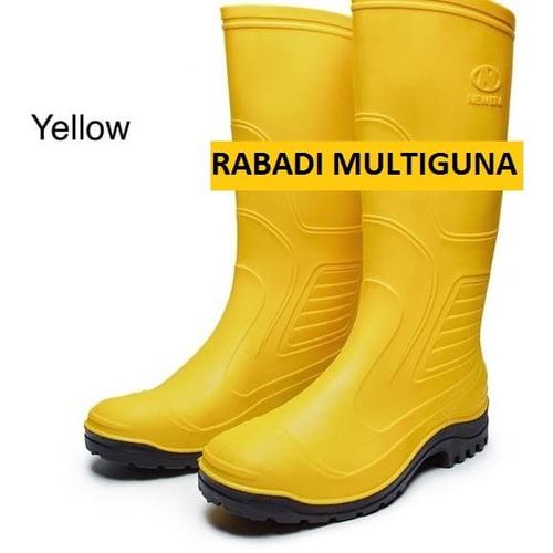 Jual Sepatu Boots Karet Warna Kuning Merk New Era / NE Boots size ...