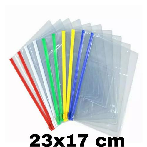 Jual MAP PLASTIK ZIPPER A5 POLOS BENING TRANSPARAN MAP PLASTIK KLIP A5 ...