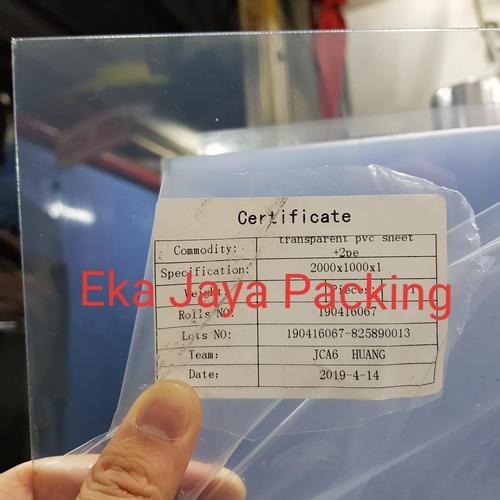 Jual PVC Sheet Clear ( Mika Kaku Lembaran 0,50mm ) - Jakarta Barat - Eka Jaya Packing | Tokopedia
