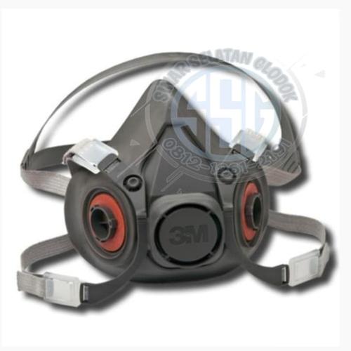 Jual Mask 3M 6200 - 07025 Masker 3M Safety Chemical Respirator ...