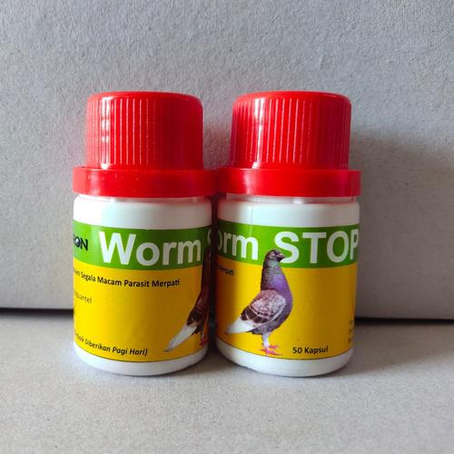 Jual Baron worm stop obat cacing khusus merpati isi 50 kapsul - Kota ...