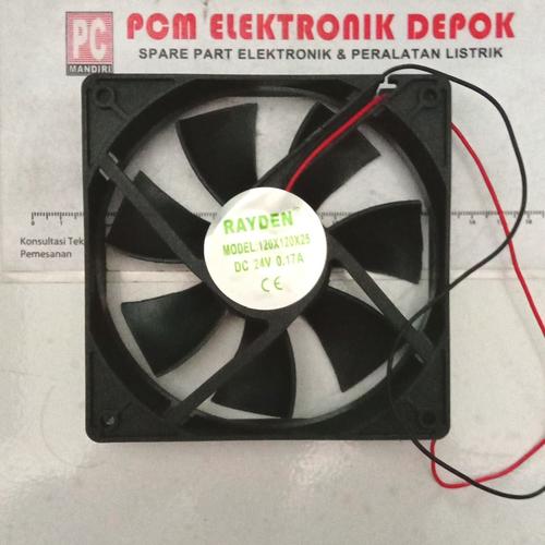 Jual FAN 24v 12cm x 12cm Brushless Cooling cooler Exhaust DC 24 volt ...