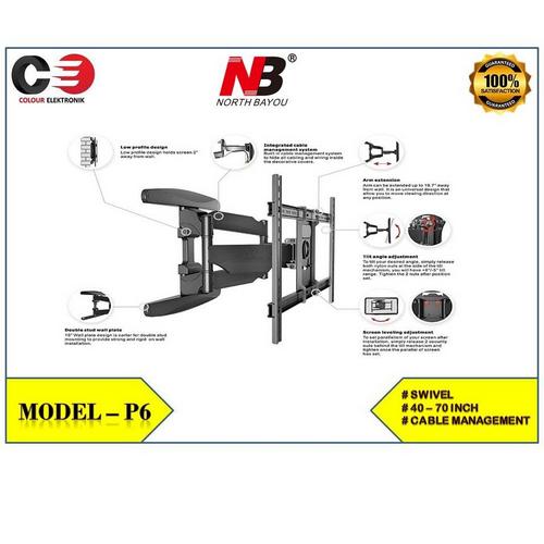 Promo BRACKET SWIVEL NB P6 40" - 70" - NORTH BAYOU P6 - NBP6 - Kota ...