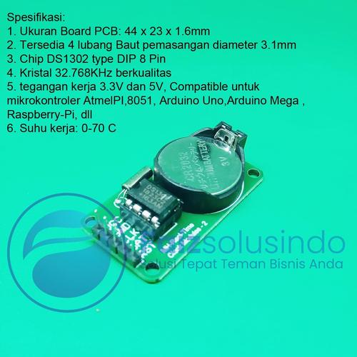 Jual DS1302 Real Time Clock Module RTC DS 1302 Modul Pencacah Waktu Arduino - Kota Depok ...