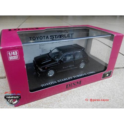 Jual Diecast Toyota Starlet kotak Turbo DISM Black Skala 1:43 - Jakarta ...