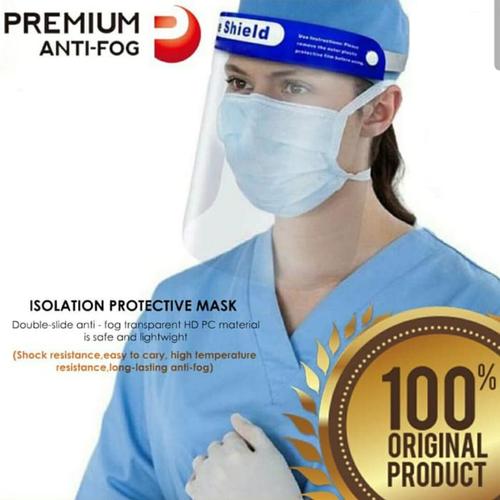 Jual Masker Pelindung Wajah, Face Shield Plastik Transparant Penutup ...