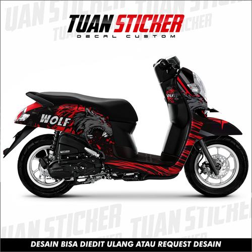 Jual Sticker Striping Decal Honda Scoopy Sticker Scoopy wolf - Kab ...