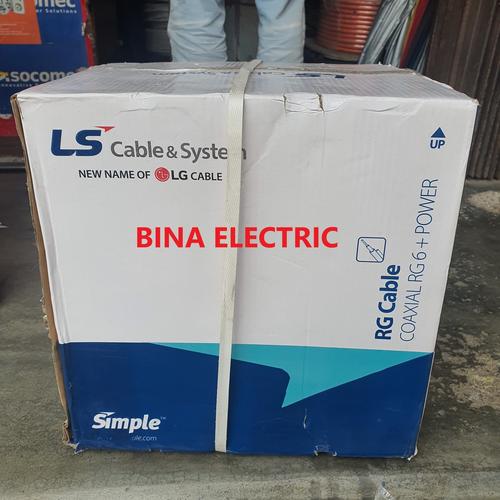 Jual Kabel LS TV RG6+Power / Kabel Koaksial / Coaxial Cable LS RG6 ...