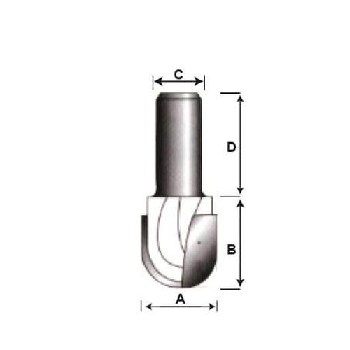 Promo Mata Router Seri 204 Round Nose Bits Mata Profil Kayu - Kota ...