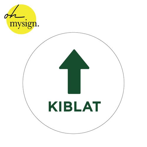 Jual SIGN KIBLAT ACRYLIC TIMBUL BULAT / KIBLAT LABEL SIGN - Jakarta ...