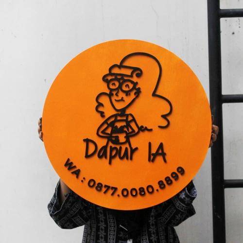 Jual CUSTOM LOGO TIMBUL KAYU 50CM / LOGO SIGNAGE KAYU / PAPAN NAMA TOKO ...