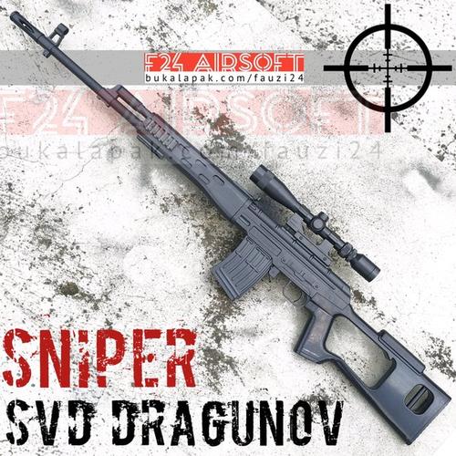 Jual Airsoft gun spring Sniper Dragunov BERKUALITAS - Jakarta Timur ...