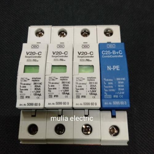 Jual surge arrester OBO V20-C 280Vac N-PE 3Phase - Jakarta Pusat ...