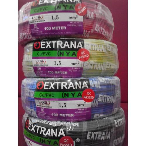 Jual KABEL ENGKEL EXTRANA 1,5MM WARNA - Hitam, METER - Kota Malang ...