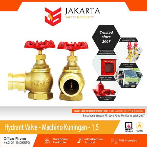 Jual JUAL HYDRANT ANGEL LANDING VALVE 1,5" MACHINO KUNINGAN FOR FIRE ...