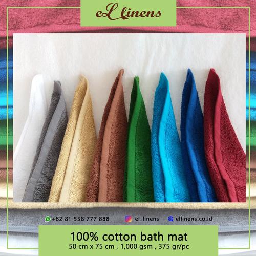 Jual Keset Hotel Bahan Handuk / Bath Mat 100% Cotton ukuran 50cm x 75cm ...