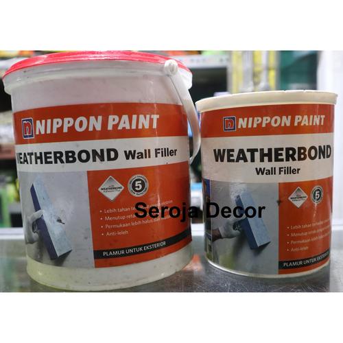 Jual Wall Putty Nippon Paint Weatherbond 4kg Dempul Tembok Luar - Kota ...